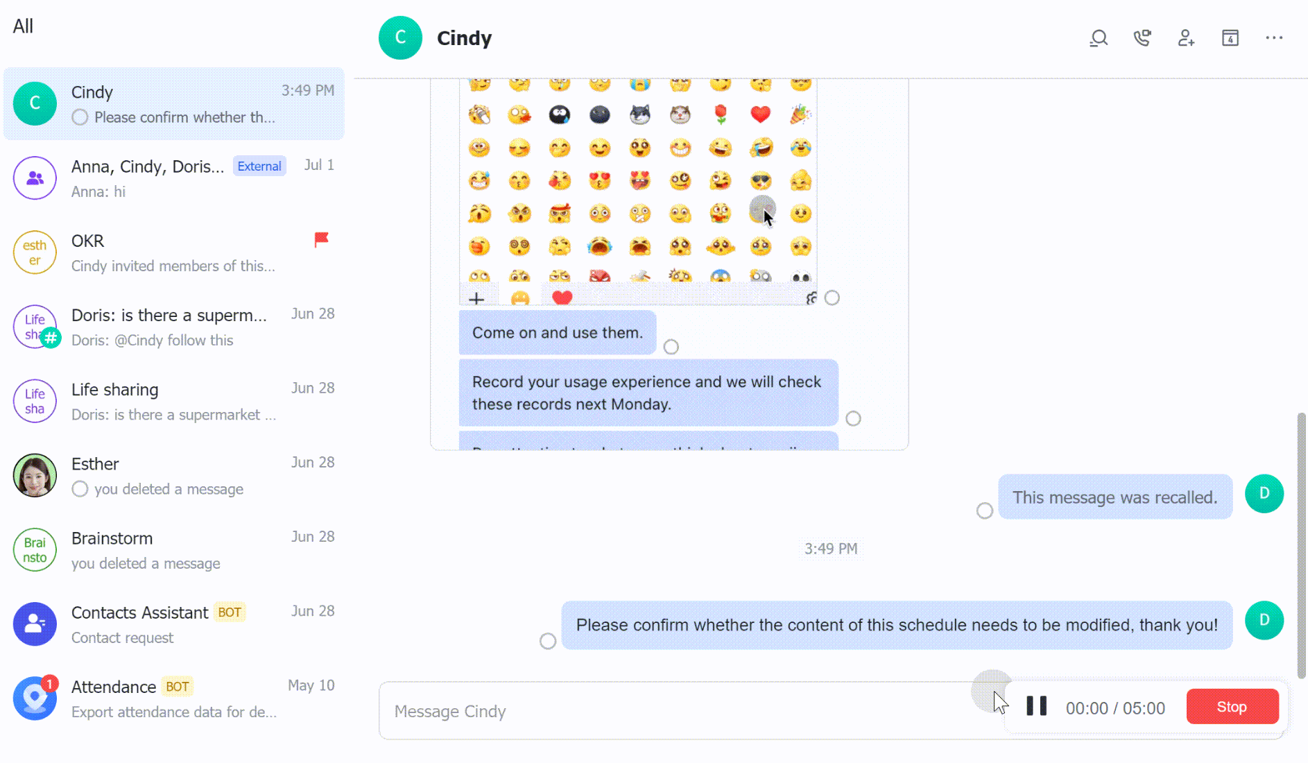 Messenger updates