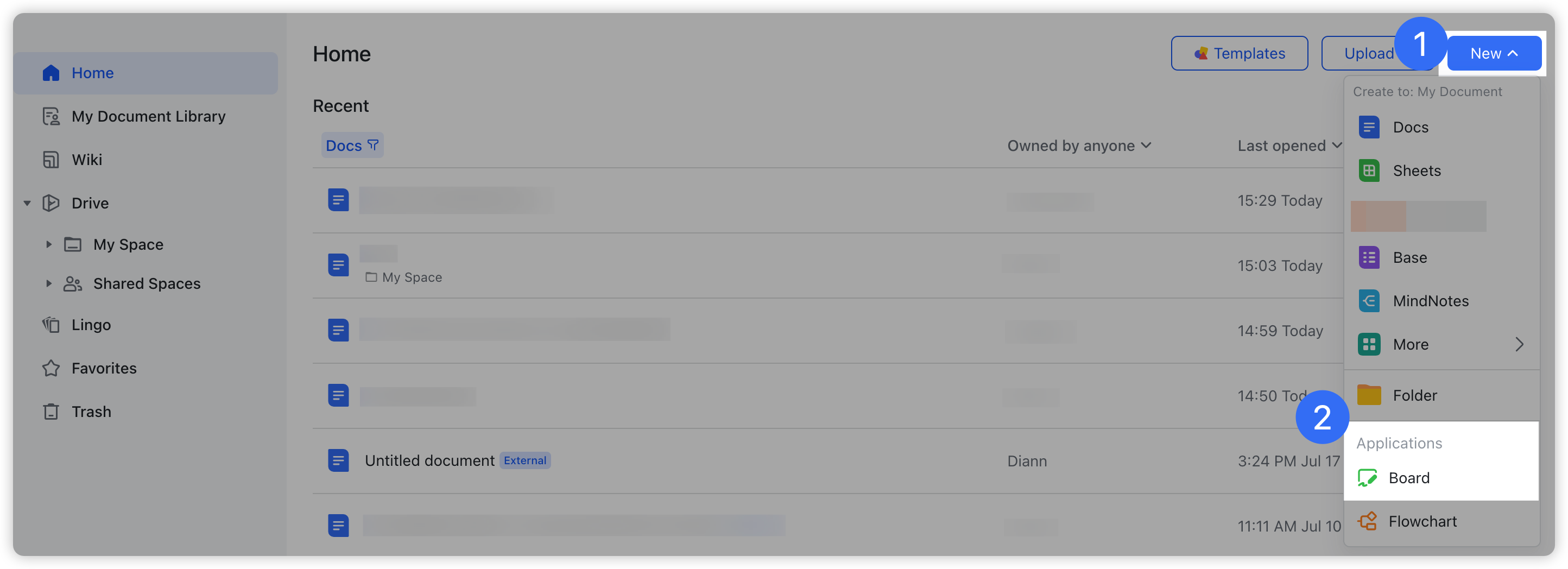 Insert A Board In Docs