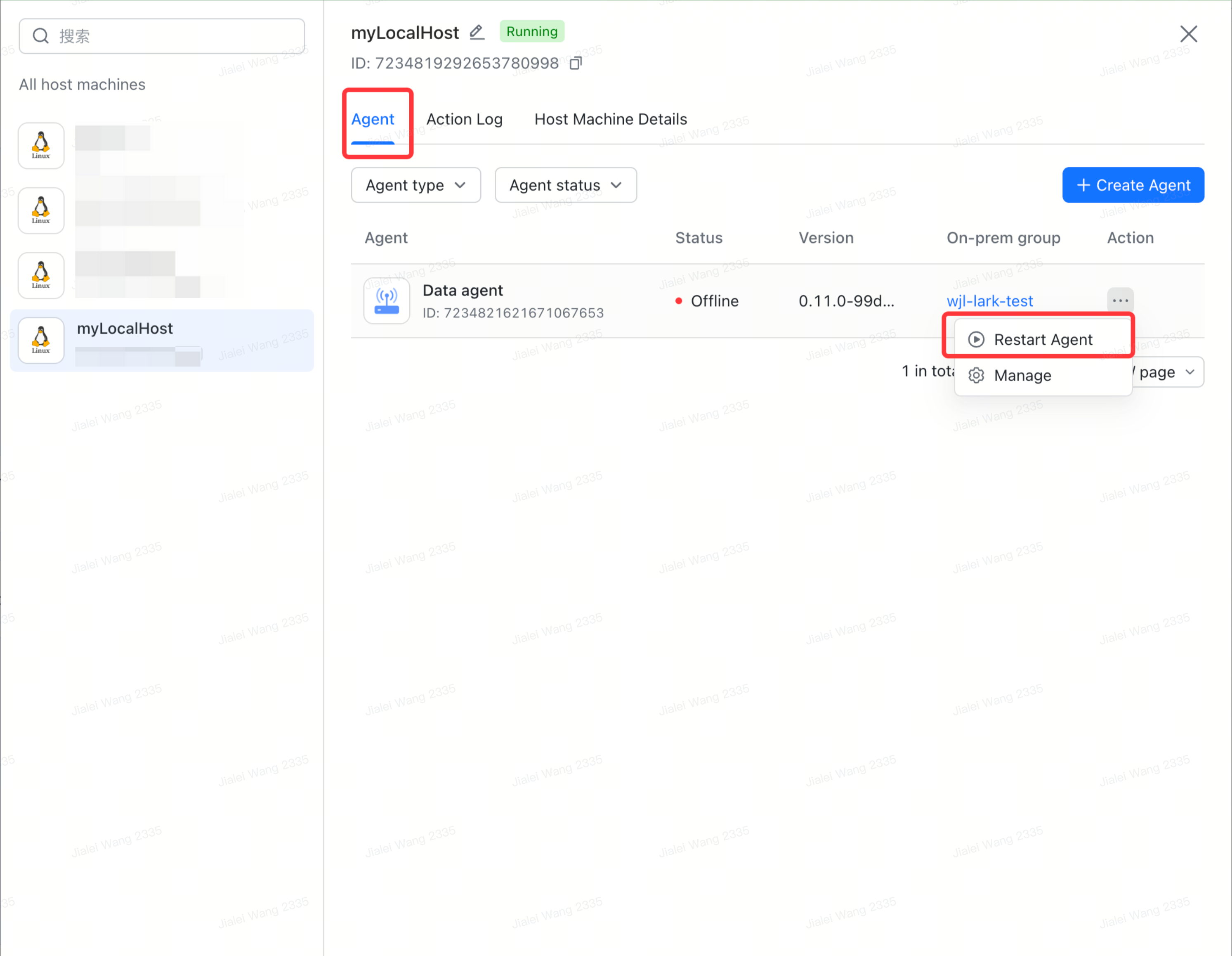 Manage On-prem Service