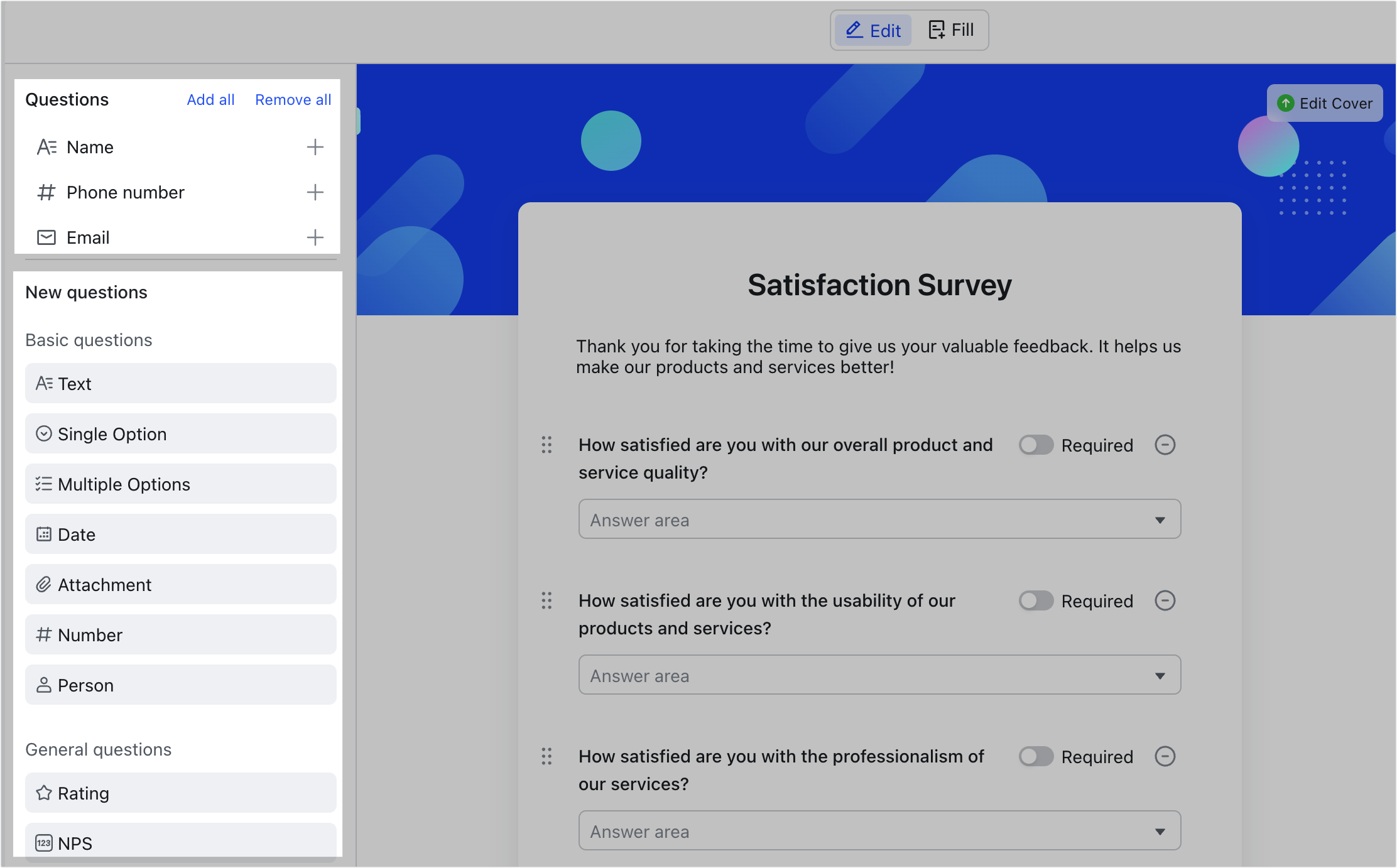 Use form views in Base