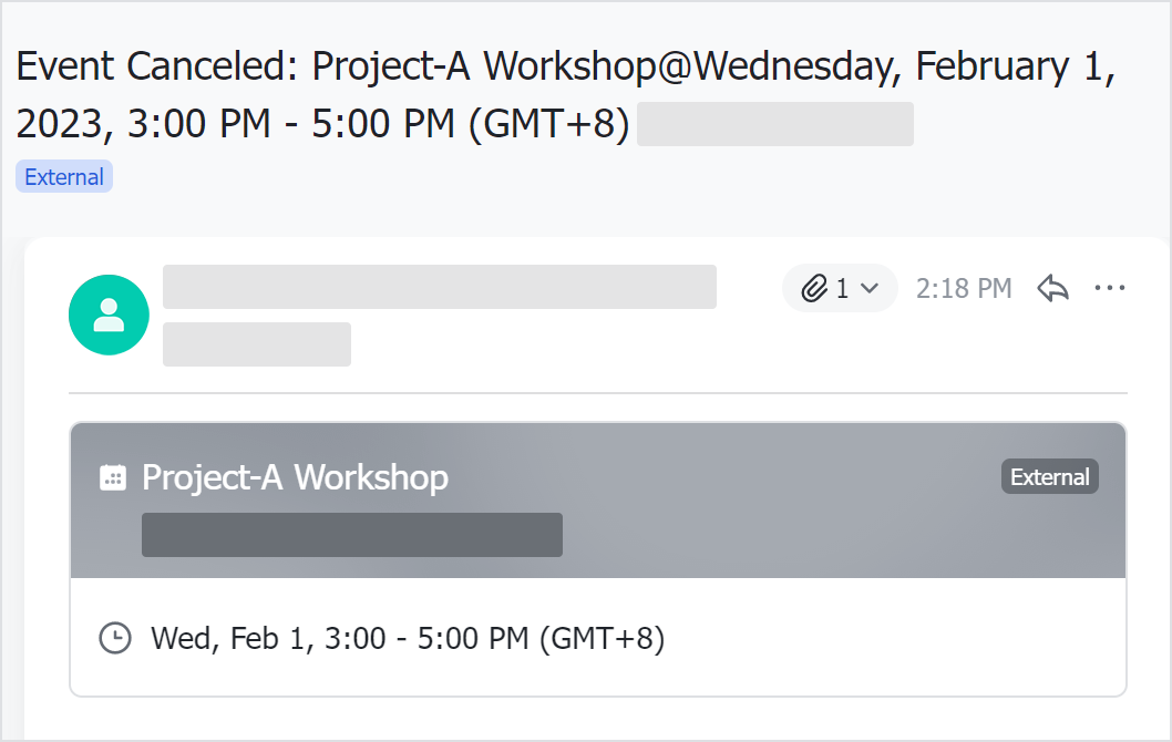 Send event invitations by email