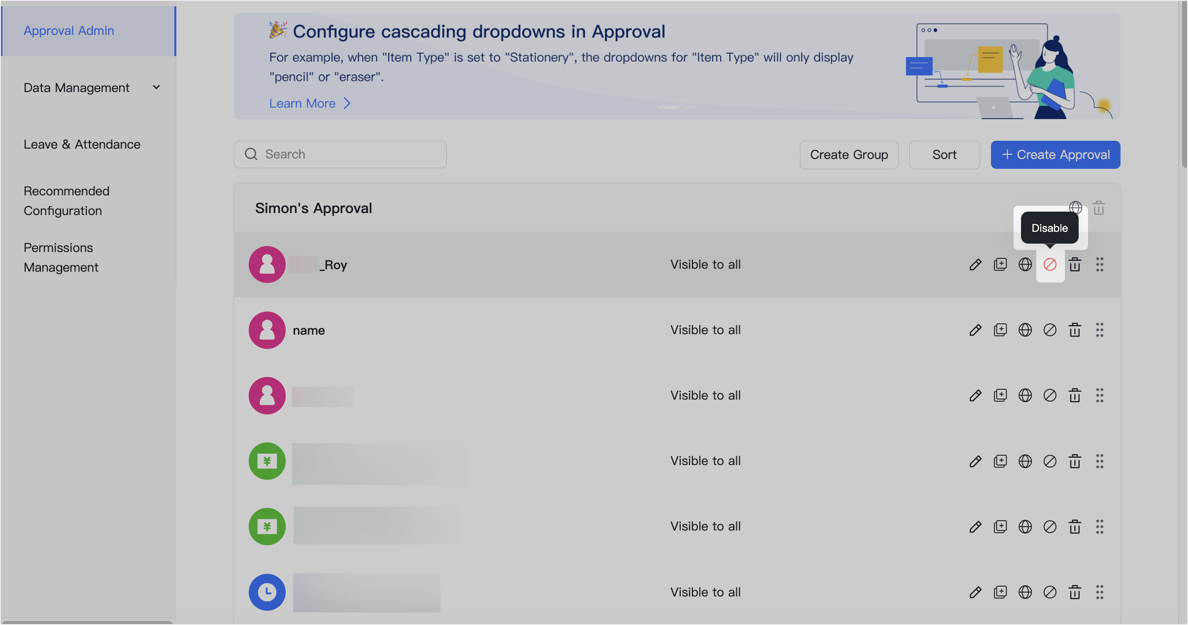 Admin | Set up an approver step