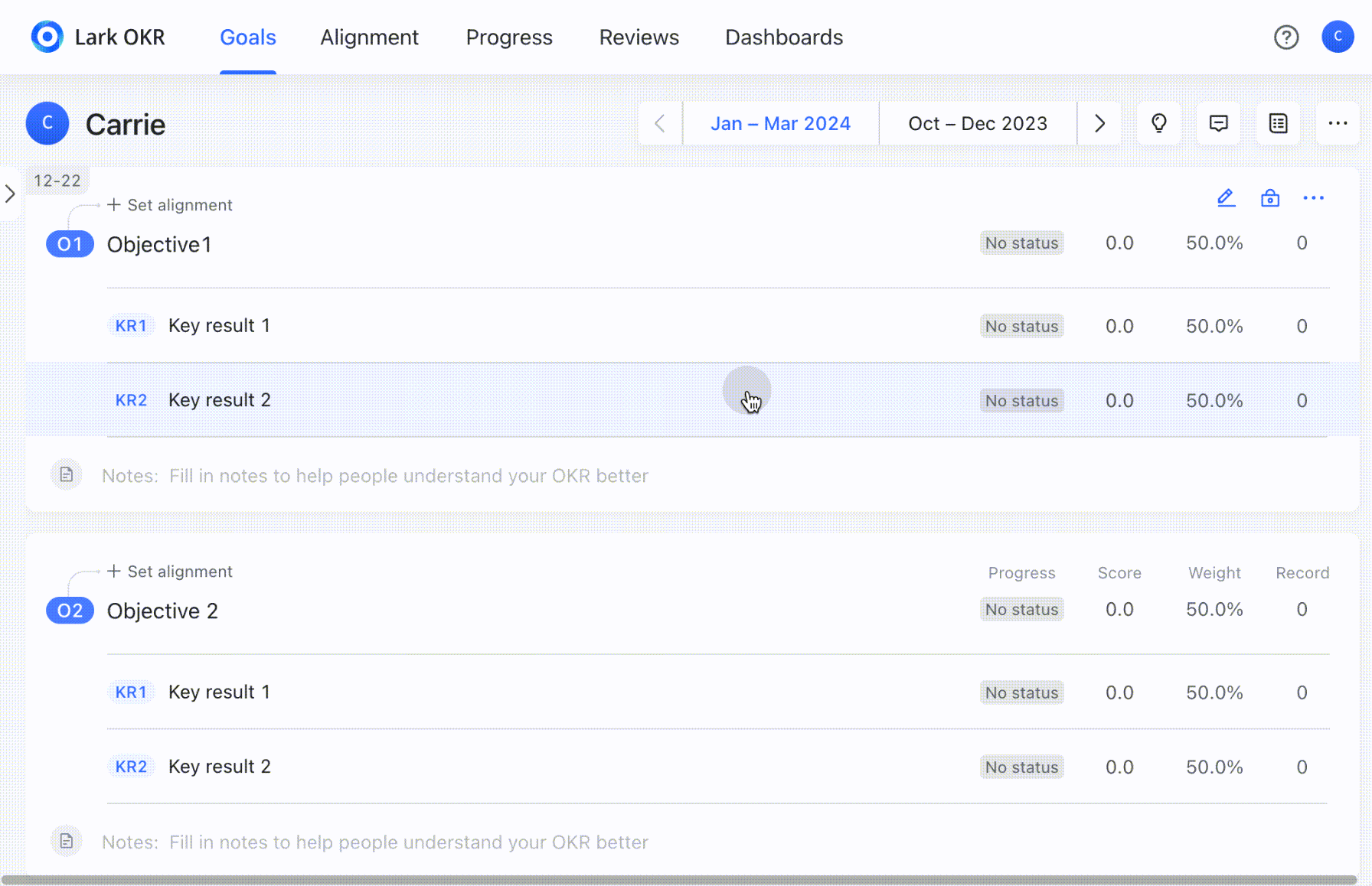 Lark OKR メンバー向け利用ガイド