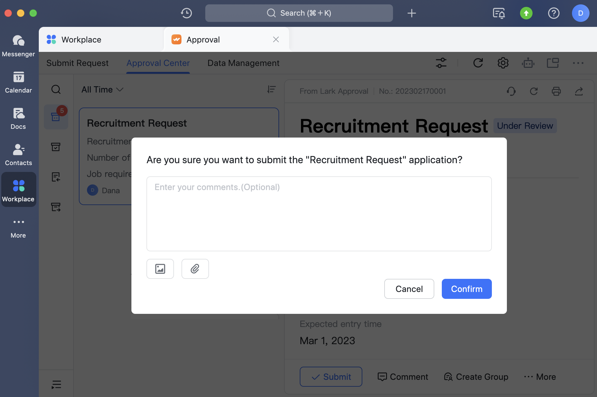 Lark Approval user guide