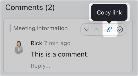 Use comments in MindNotes