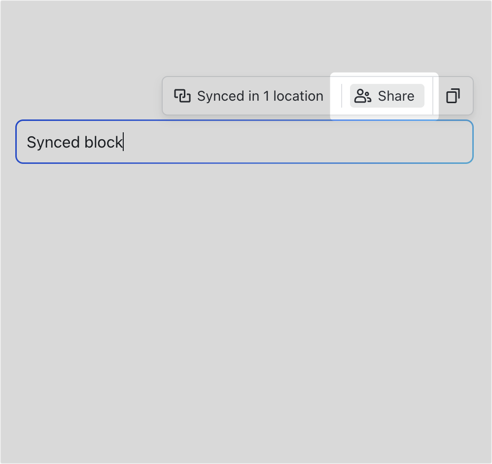 Use synced blocks in Docs