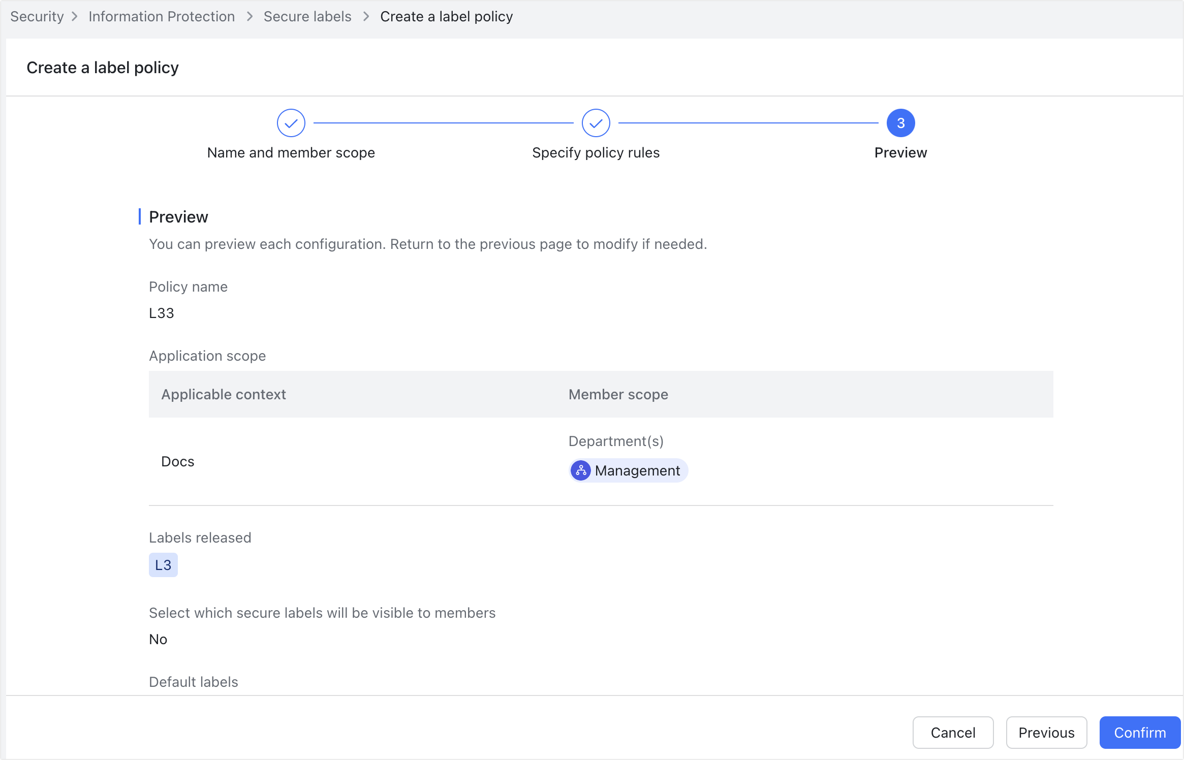 Admin | Create secure labels and label policies Admin | Create secure labels and label policies