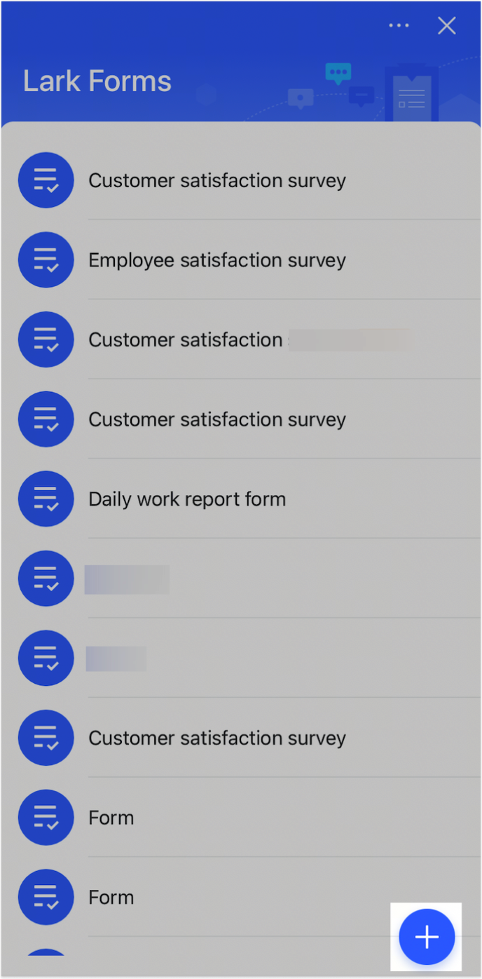 Use Lark Forms on mobile