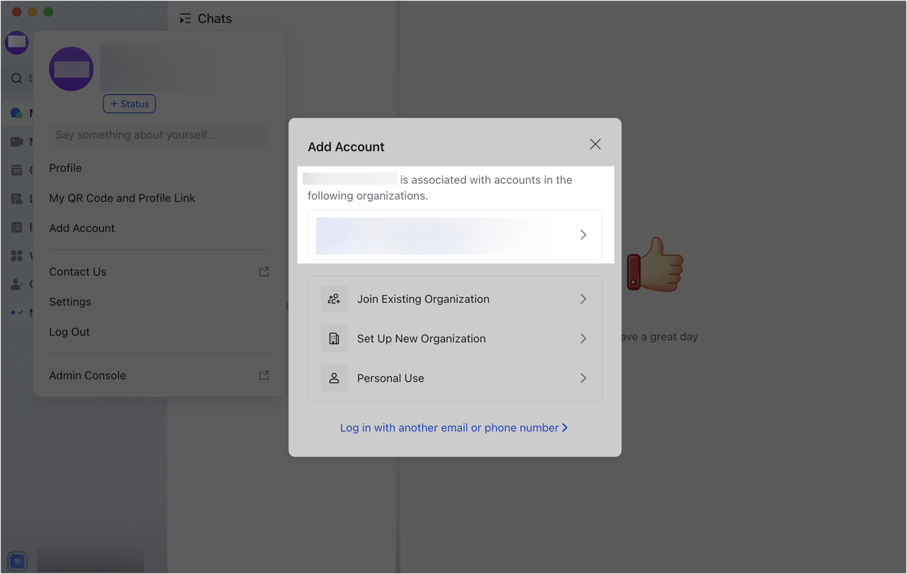 Log in and log out of your Lark account