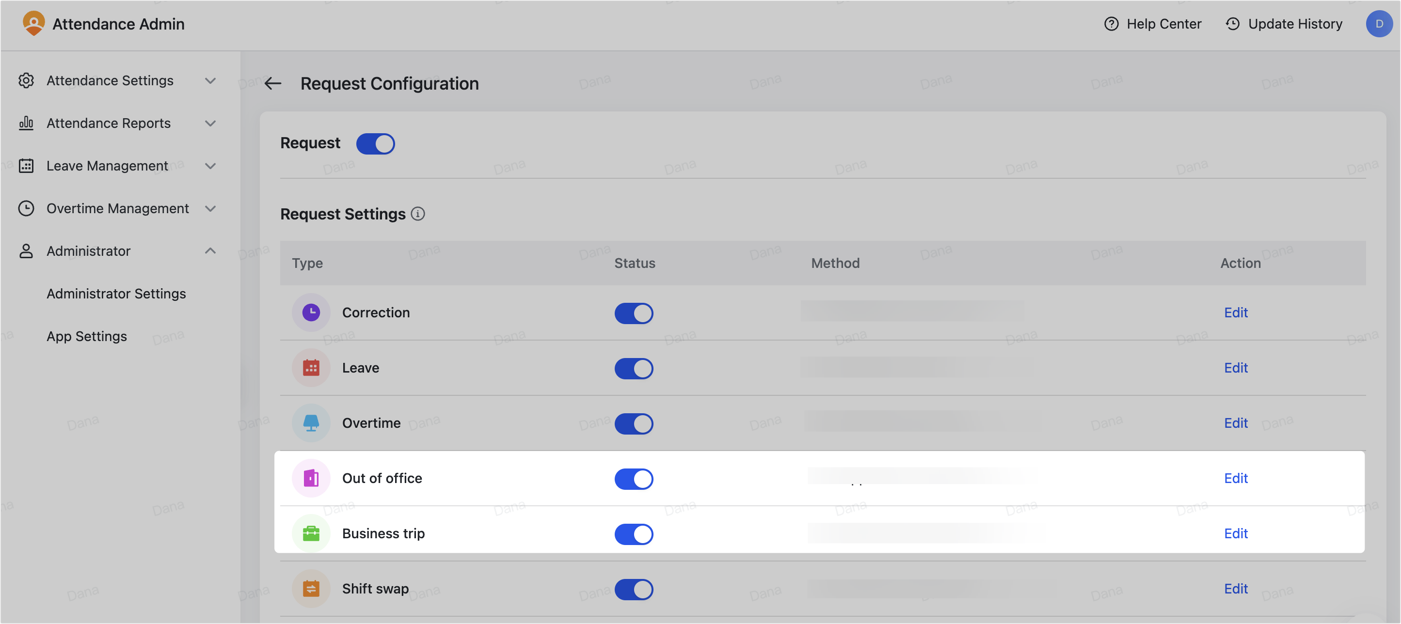 Admin | Set up offsite attendance