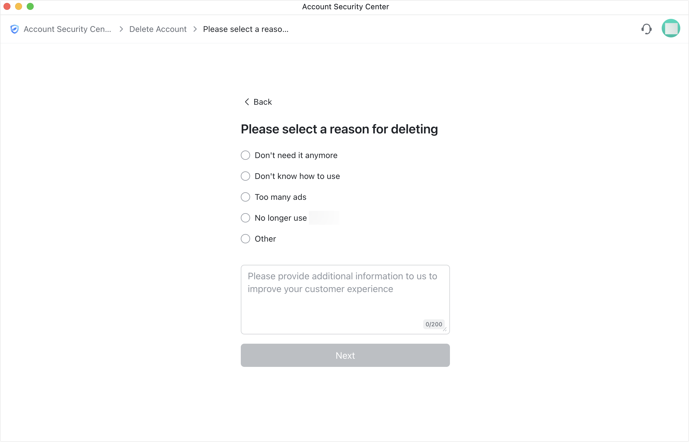 Leave an organization