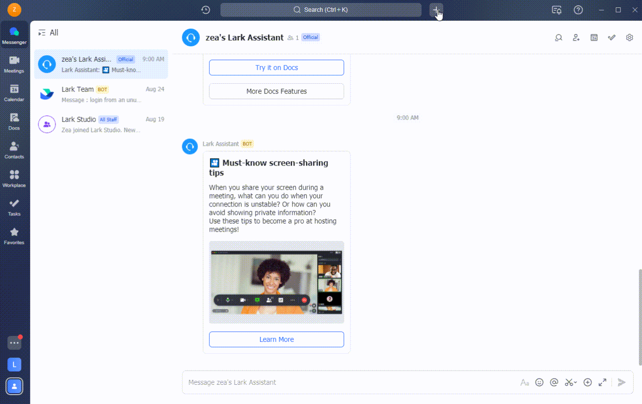 Use these 3 tips for fuss-free communication with Lark
