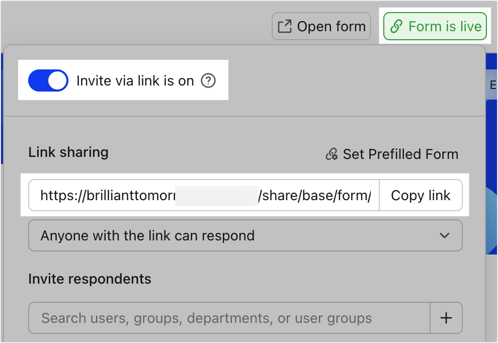 Insert forms into Docs