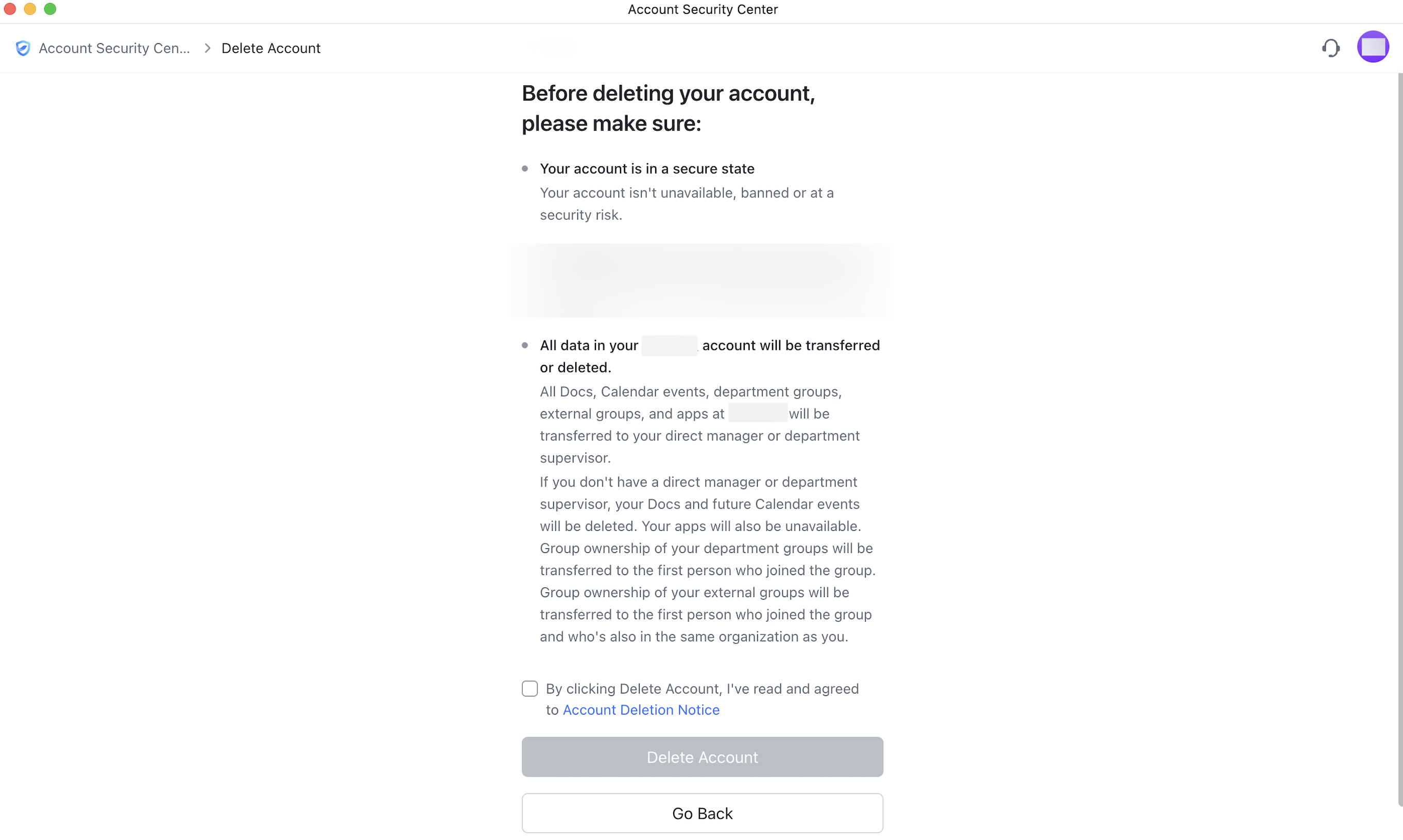 Leave an organization