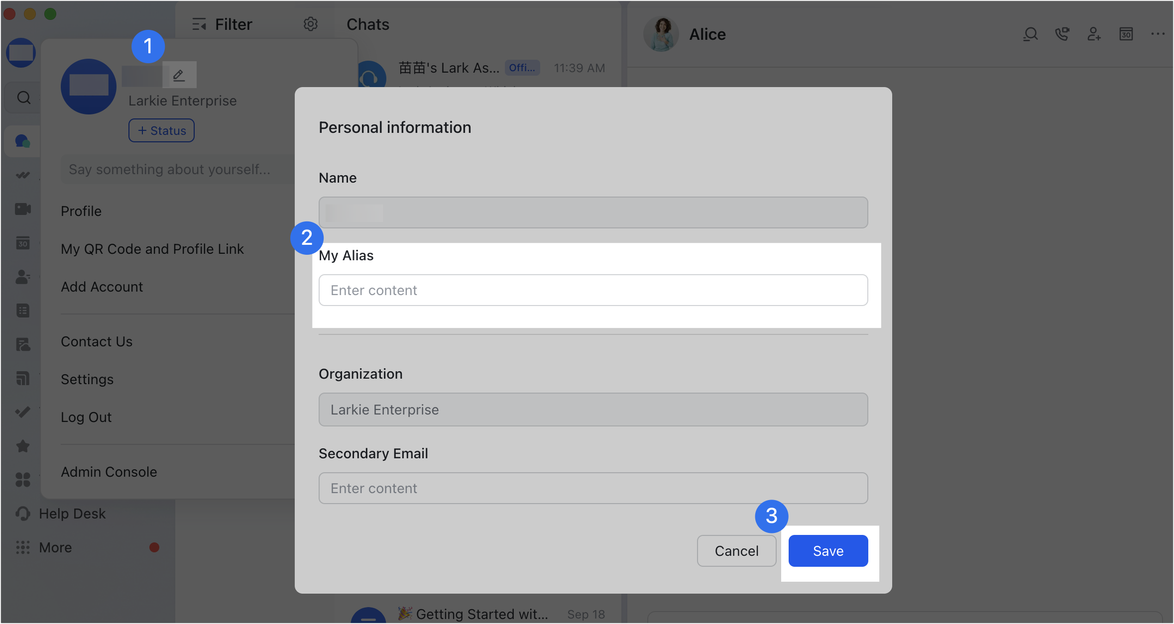 Admin | Set aliases for members