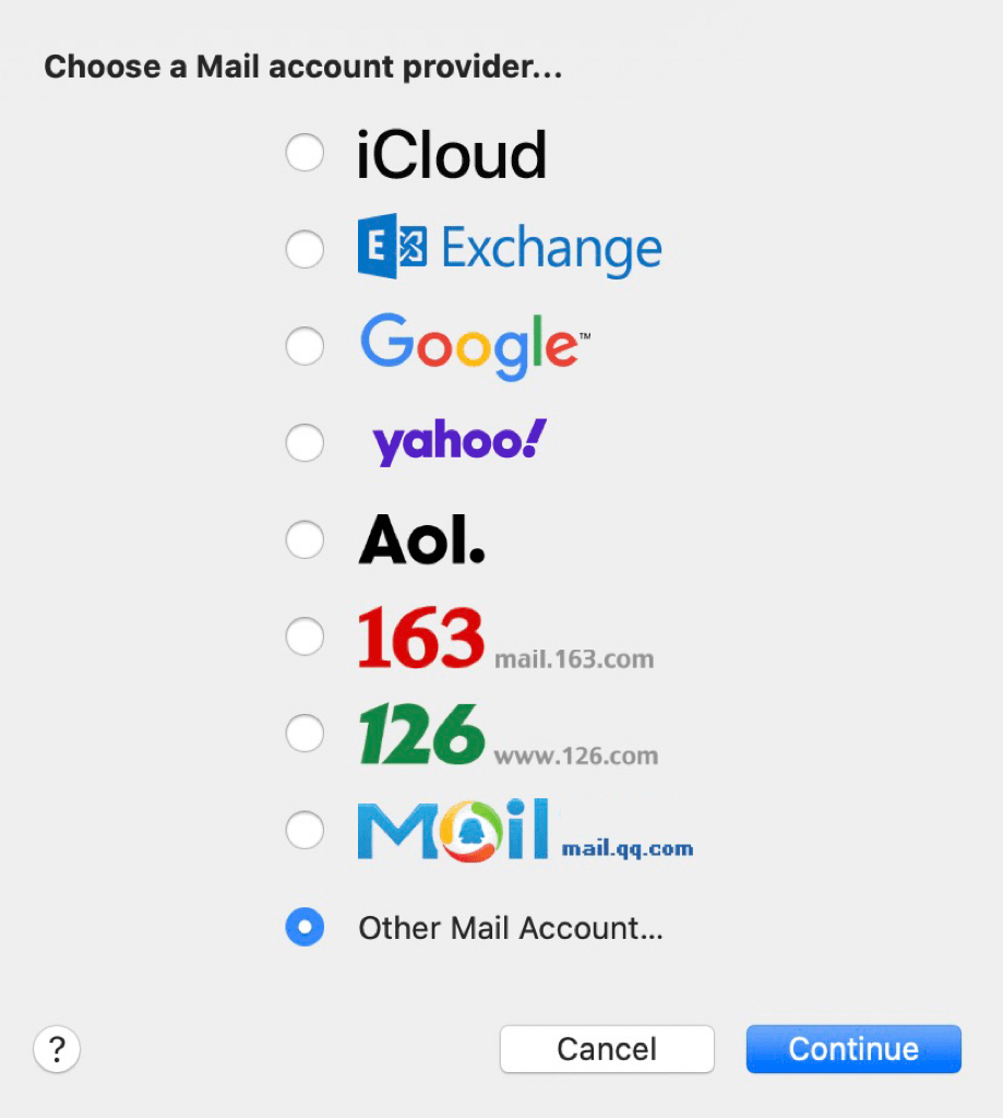 Đăng nhập vào Lark Mail thông qua một ứng dụng email của bên thứ ba
