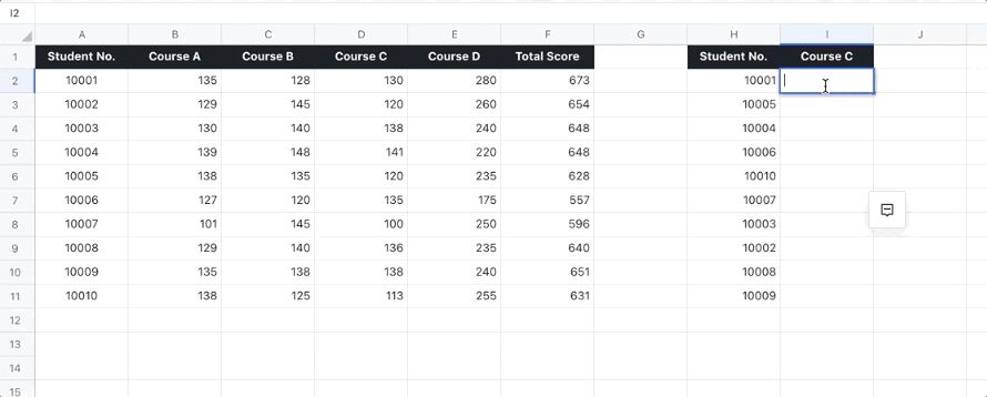 Use Sheets functions