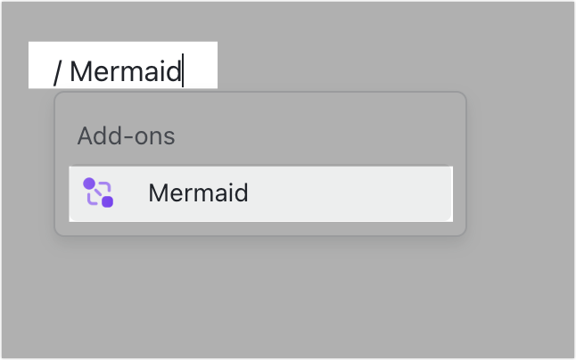 Use the Mermaid add-on
