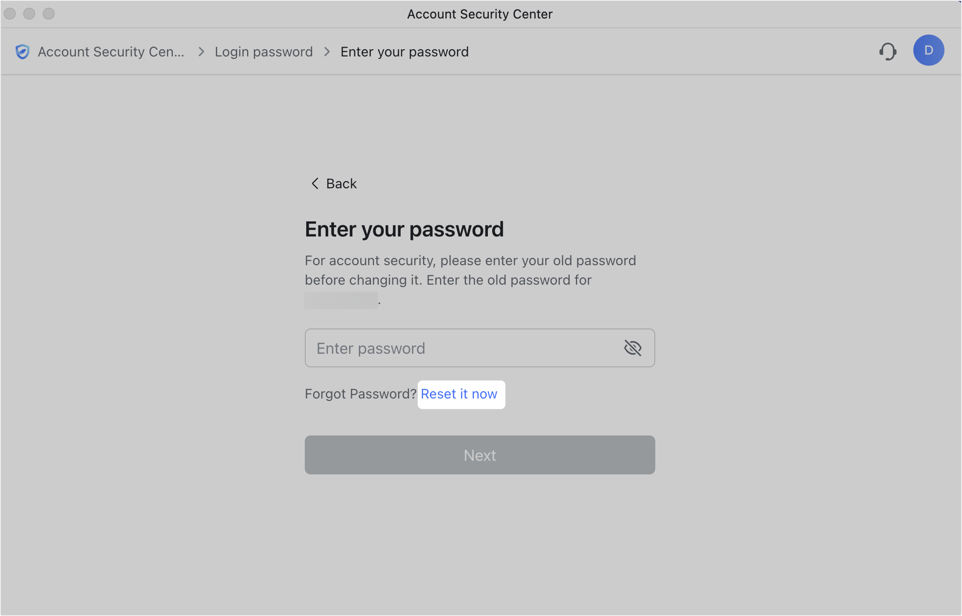 Set or change your login password