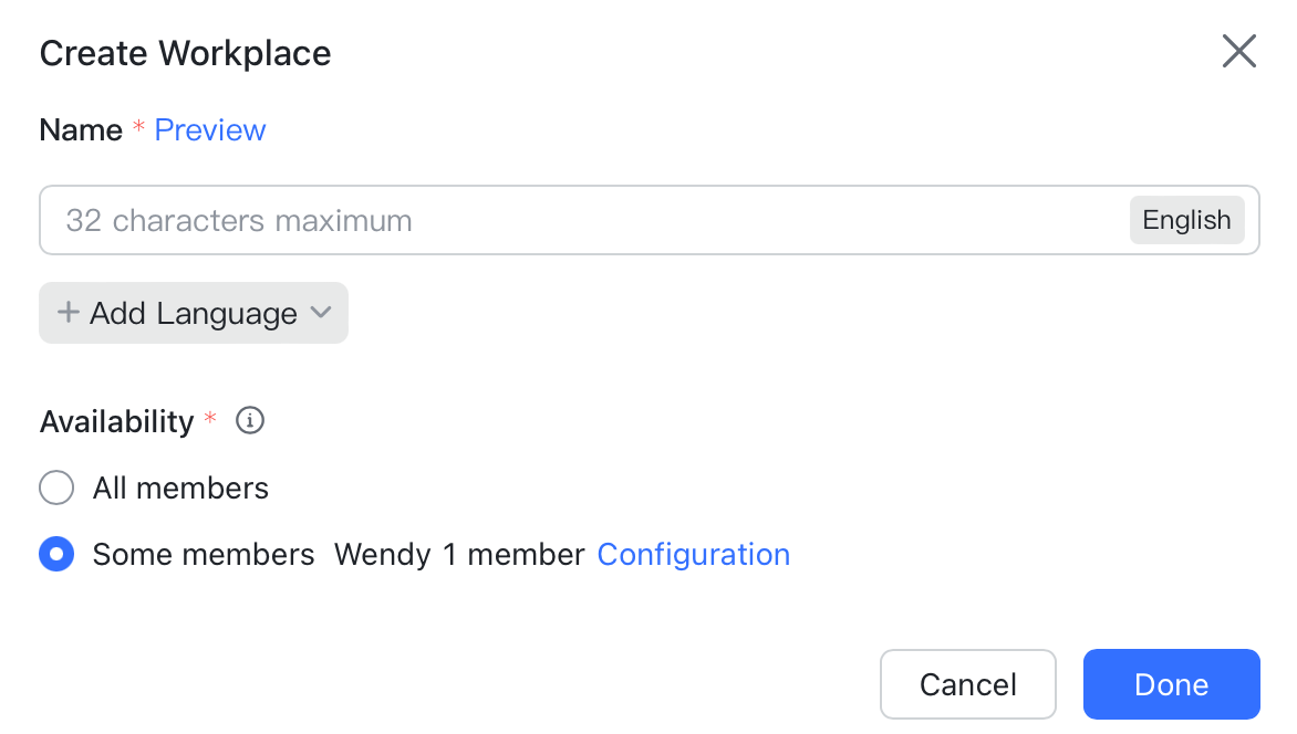Templates make workplaces even easier to use