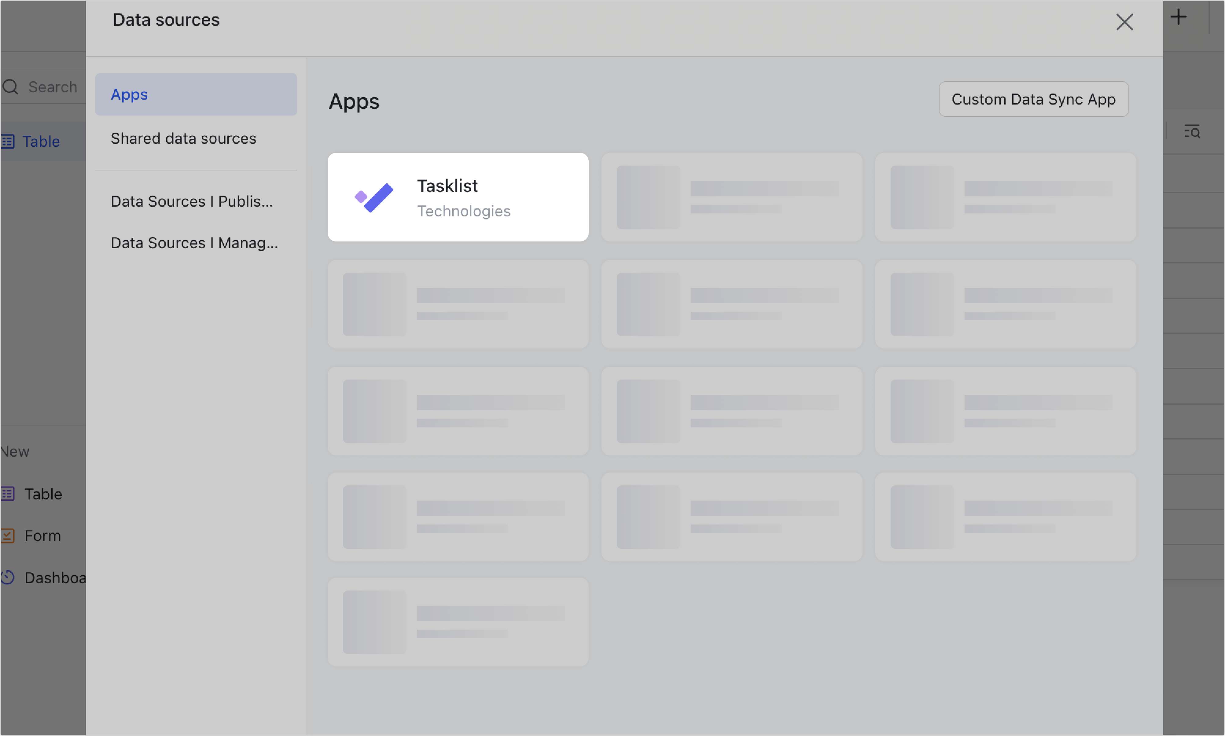 Sync task lists to Base