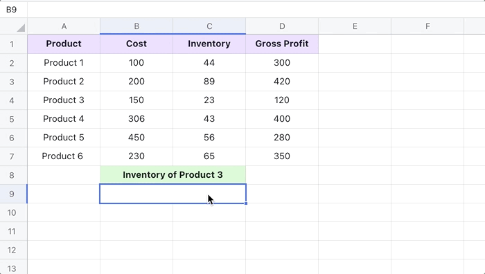 INDEX function for Sheets INDEX function for Sheets