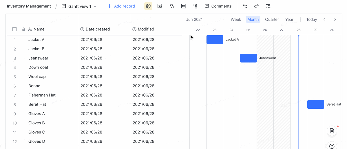 Use advanced fields in Base