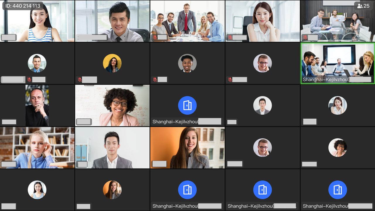 Change the video layout in Lark Rooms
