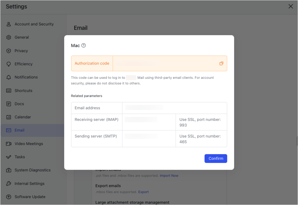 Update the SMTP server settings in business systems during email migration