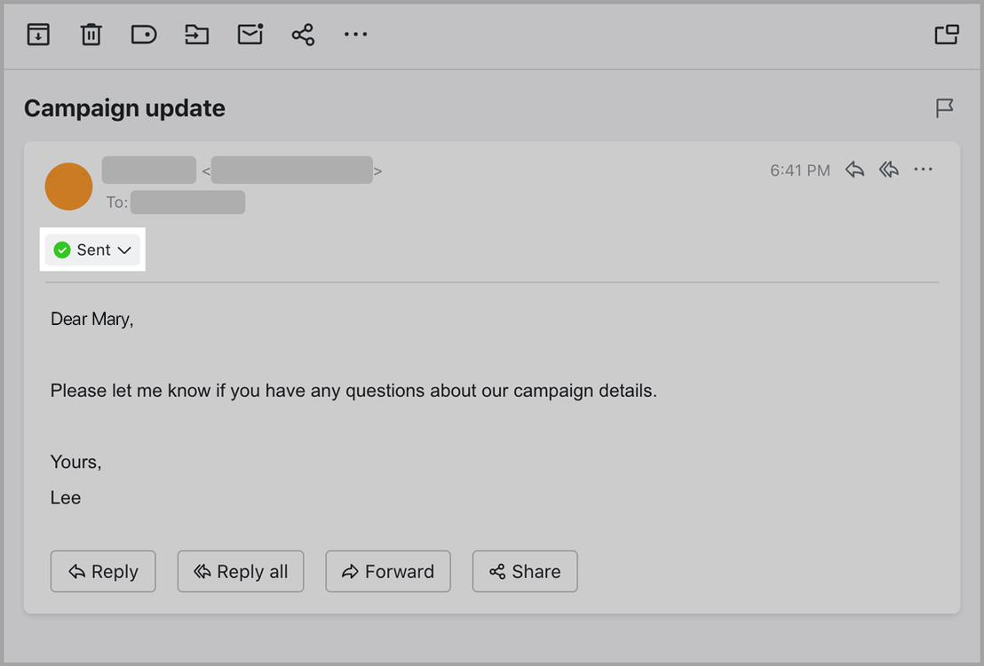 View email delivery status
