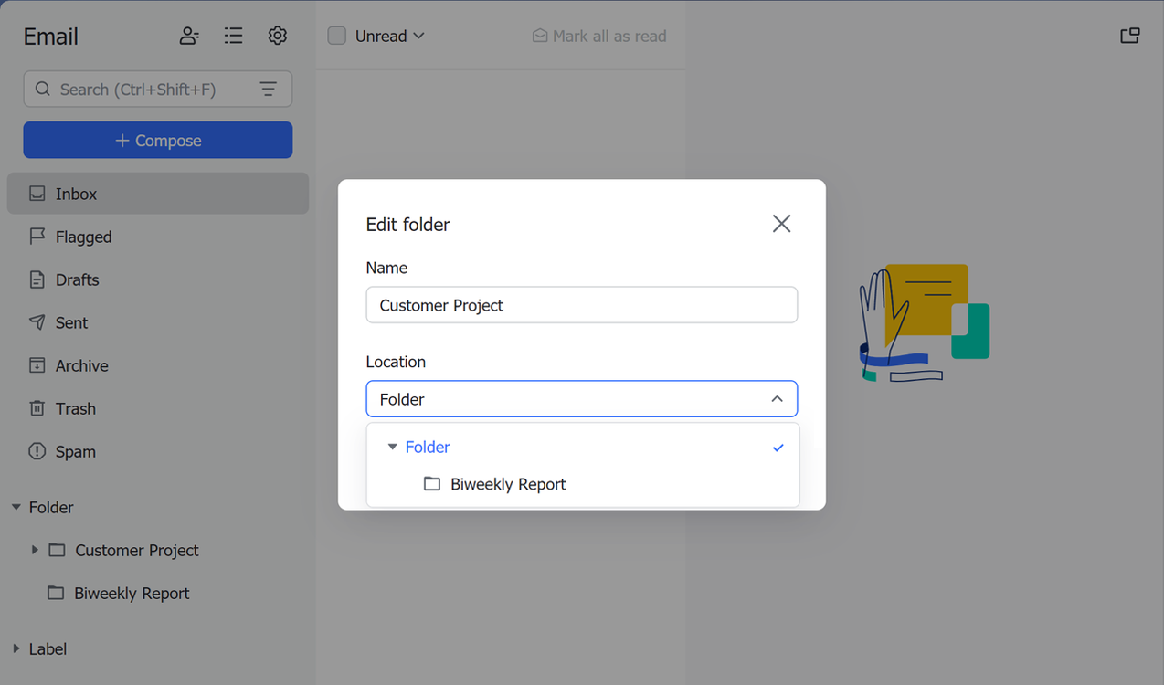 use-email-folders