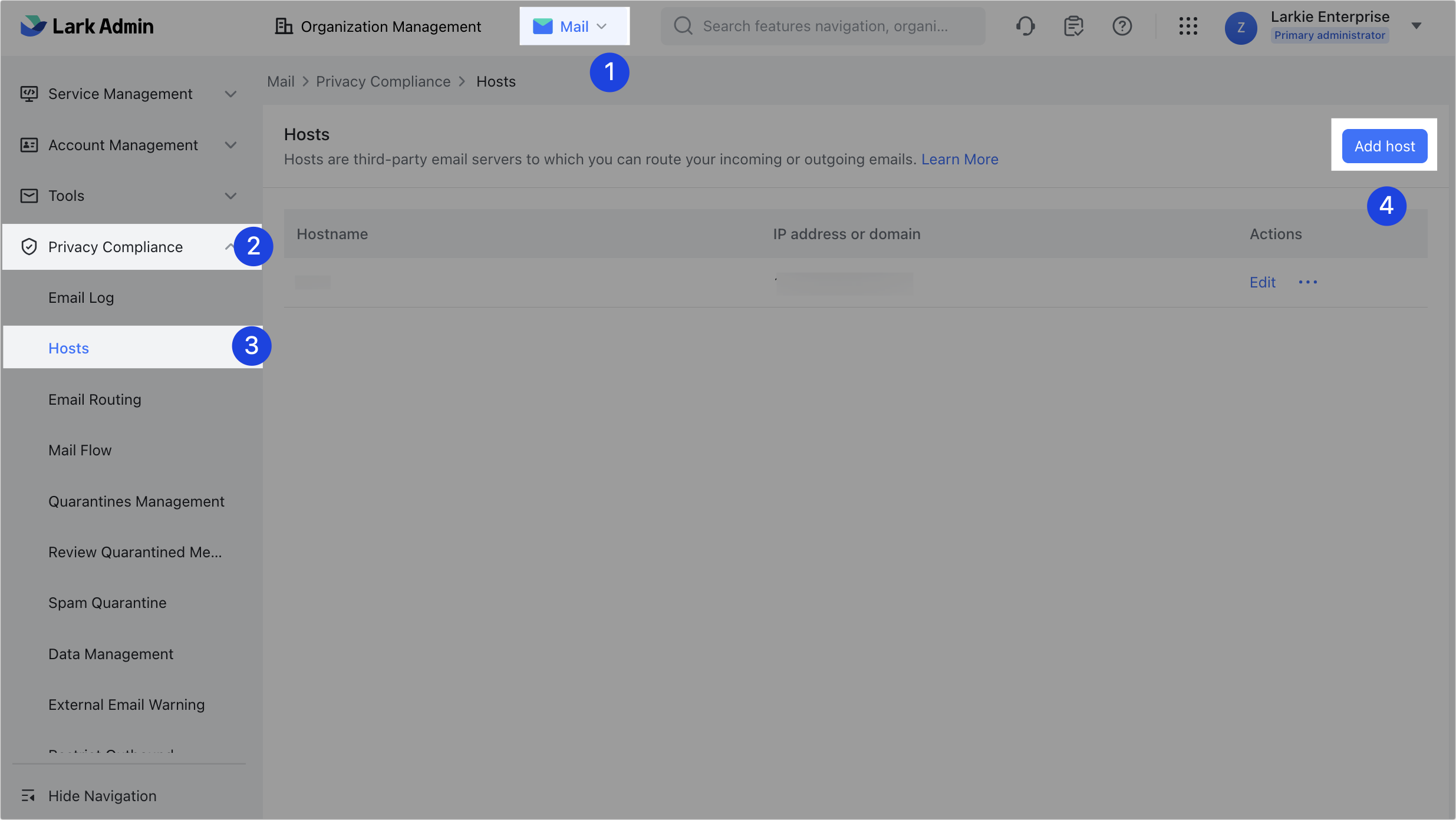 Admin | Set up an outbound email gateway