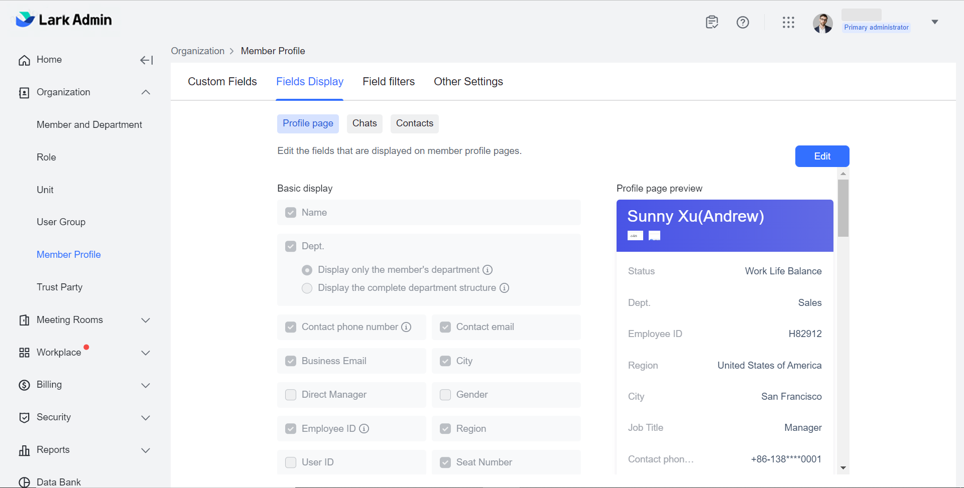 View and export participant statistics
