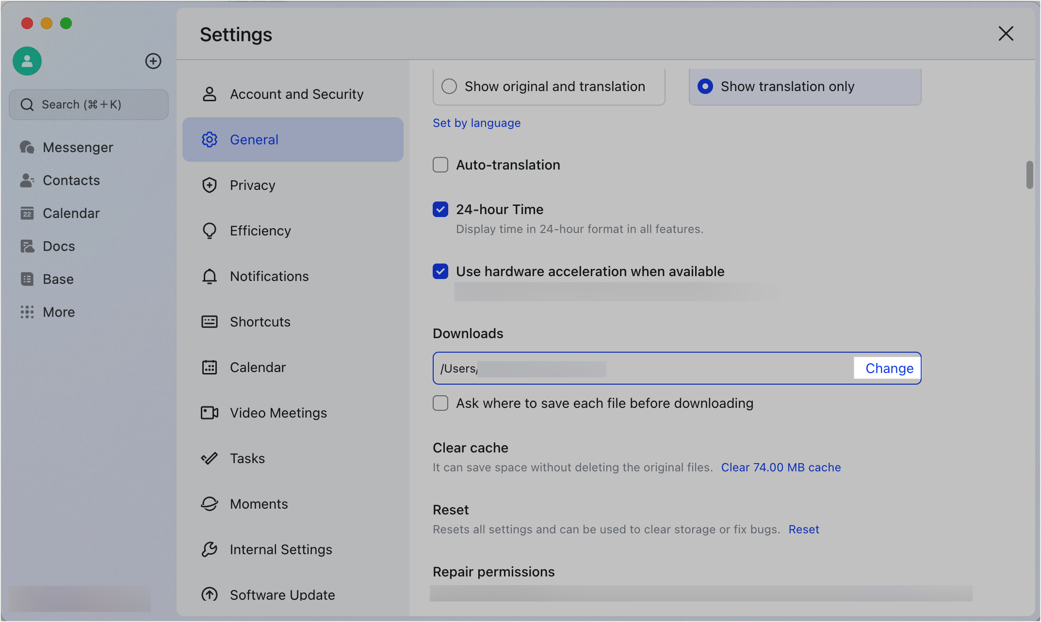Send files and folders