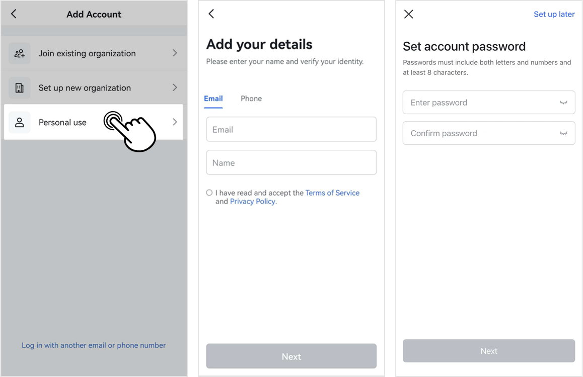 Sign up for a Lark account