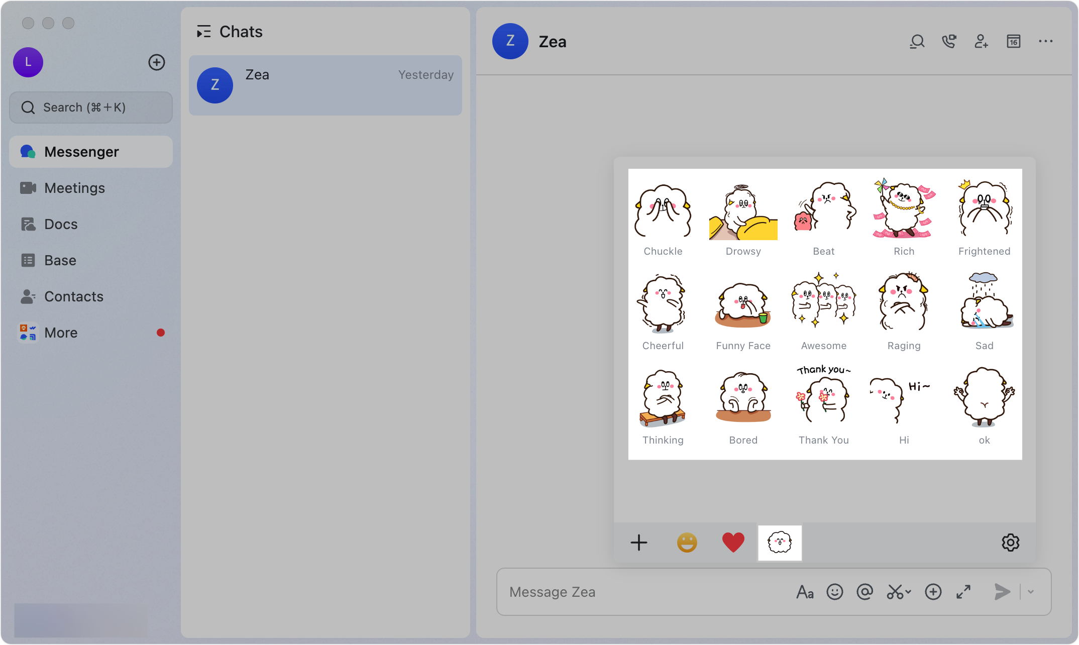 Add sticker packs from the Sticker Store