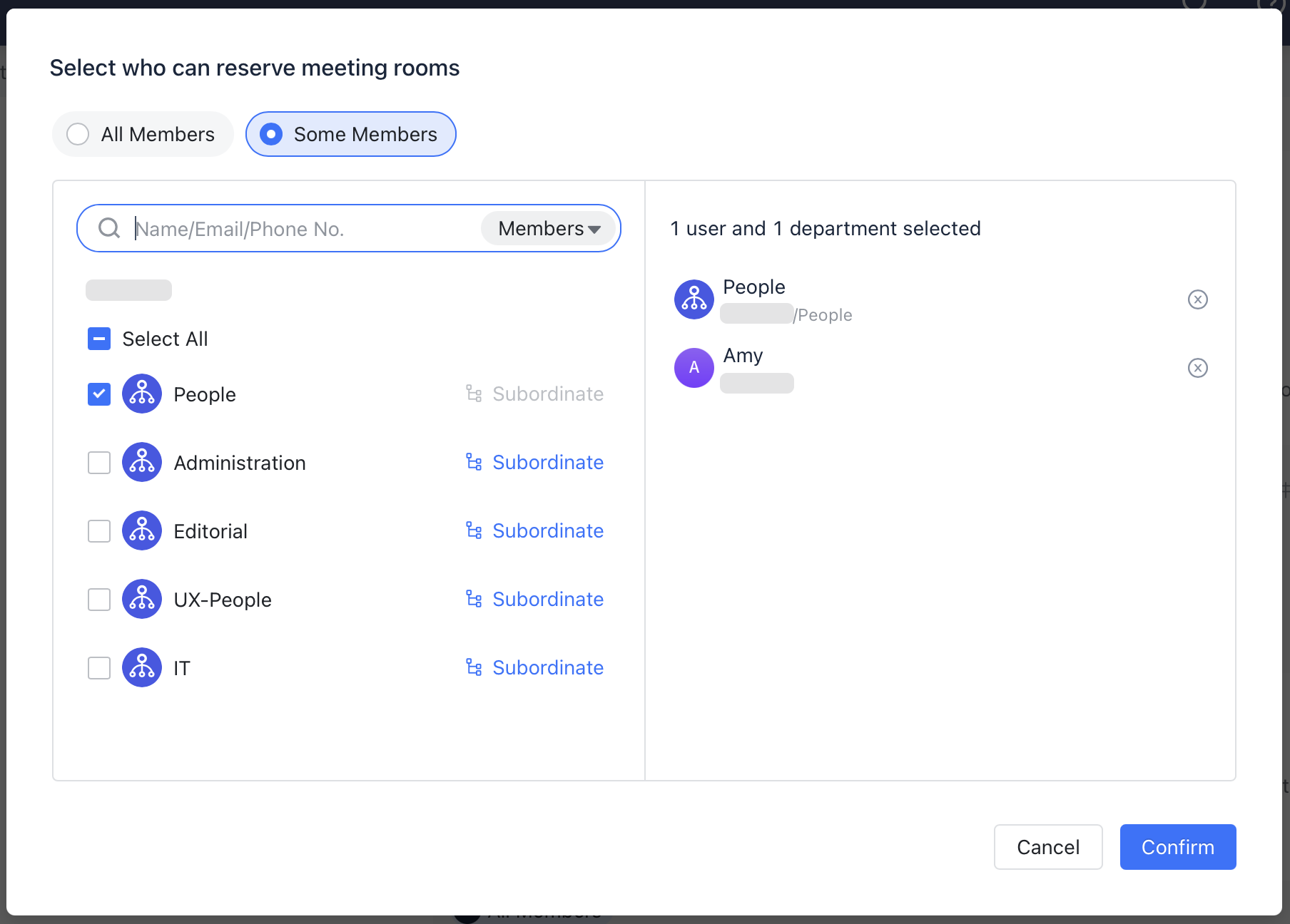 Menetapkan cakupan reservasi ruang rapat