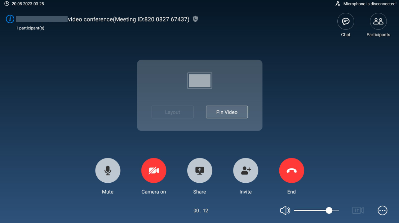 Meetings and In-meeting operations — Yealink Controller (touch panel)