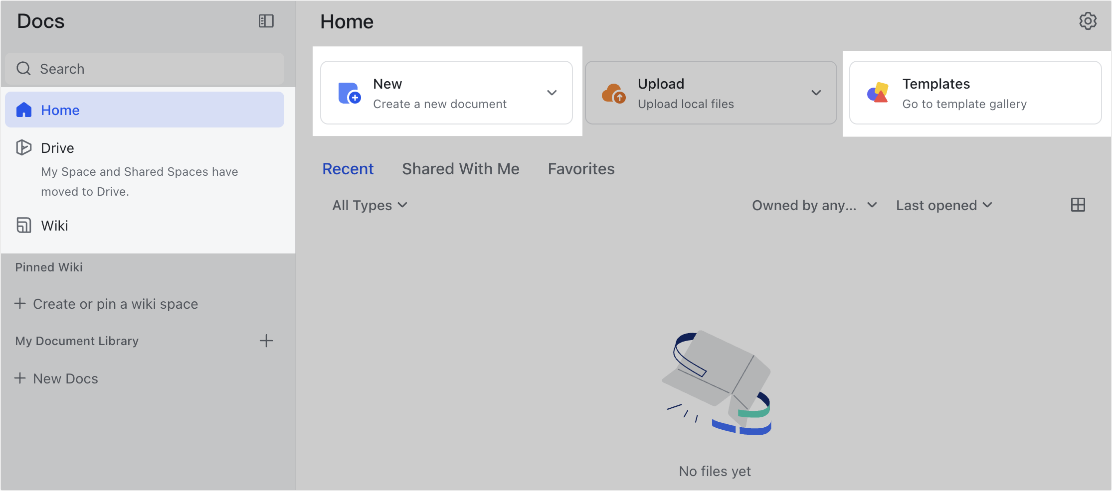 Sử dụng mẫu trong Lark Docs