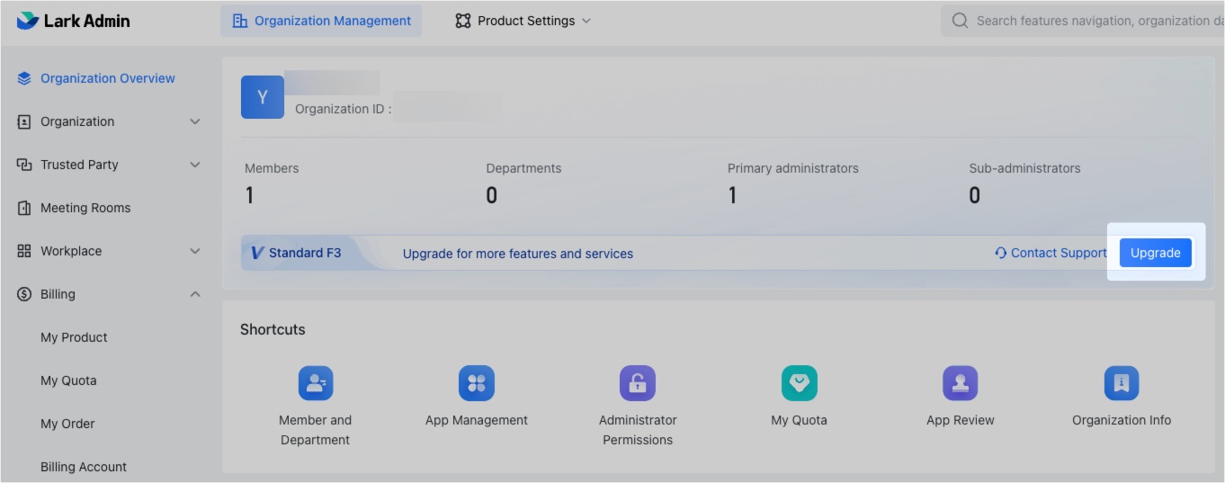 Admin | Purchase Lark paid plans