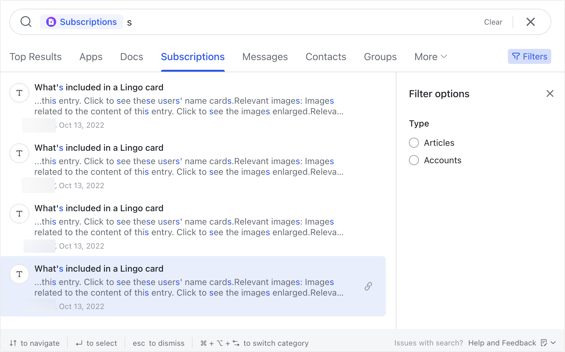 Use Lark Search