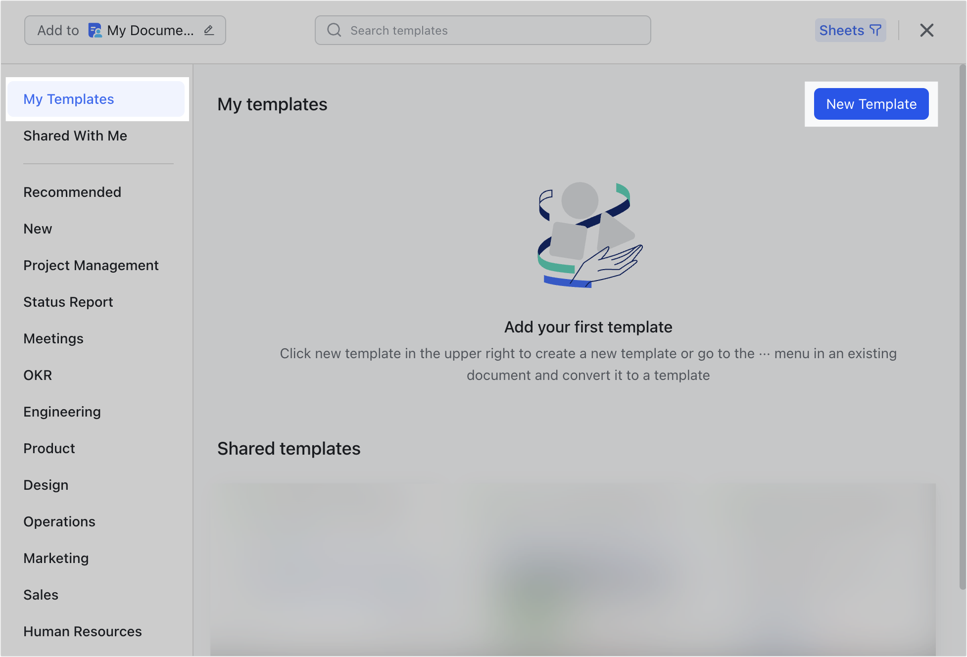 Use custom templates