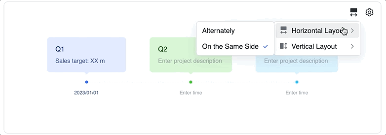 Use the timeline add-on