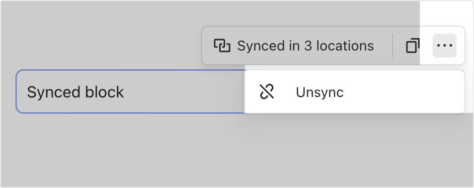 Use synced blocks in Docs