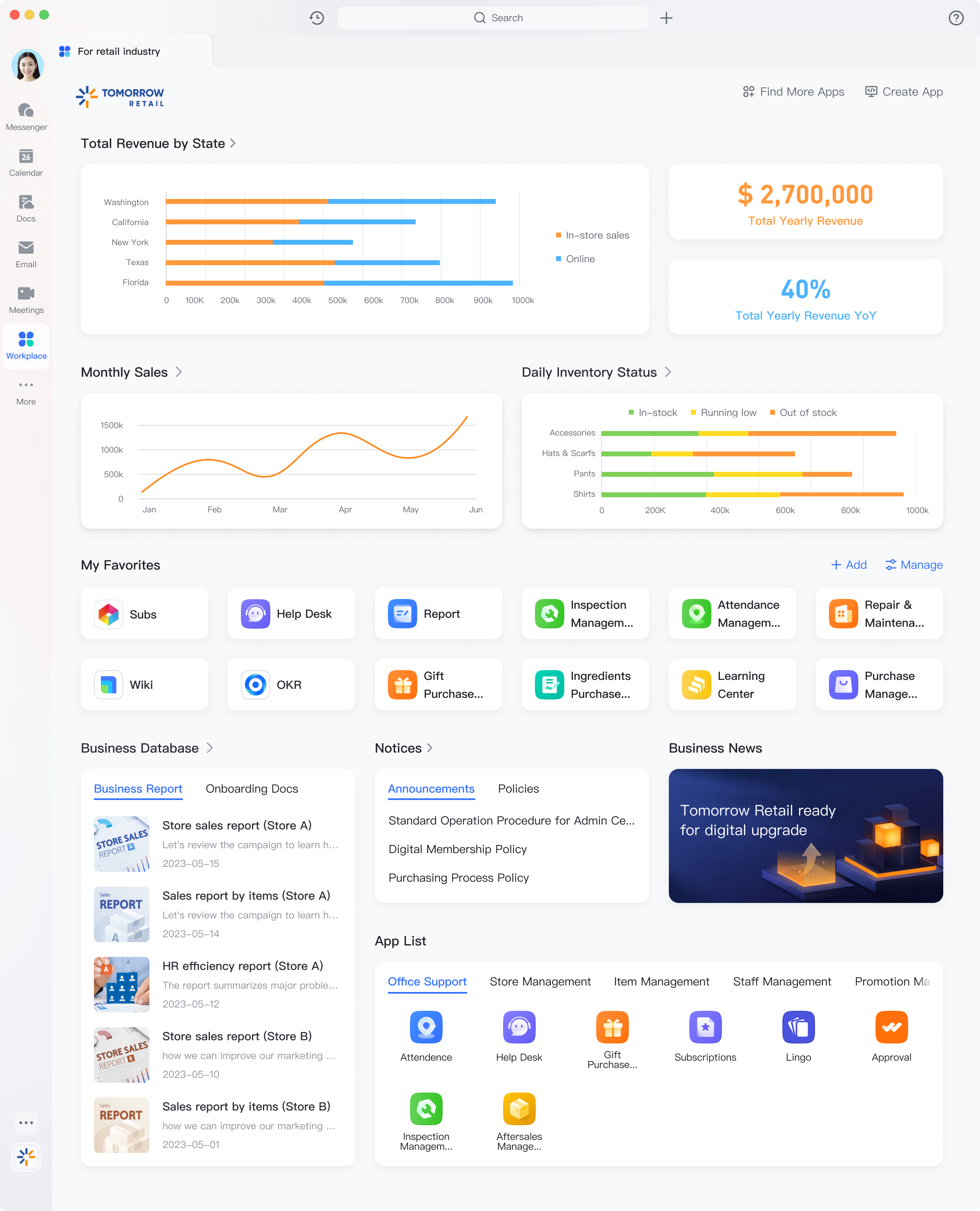 Templates make workplaces even easier to use