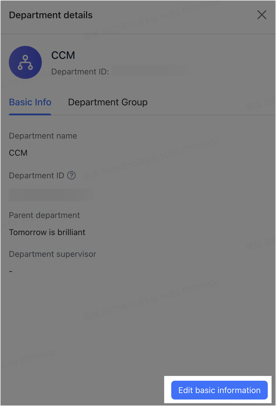 Admin | Create departments and department groups