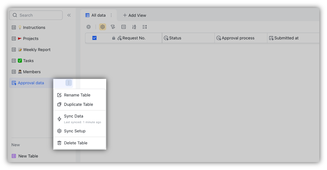 Sync approval data to Base