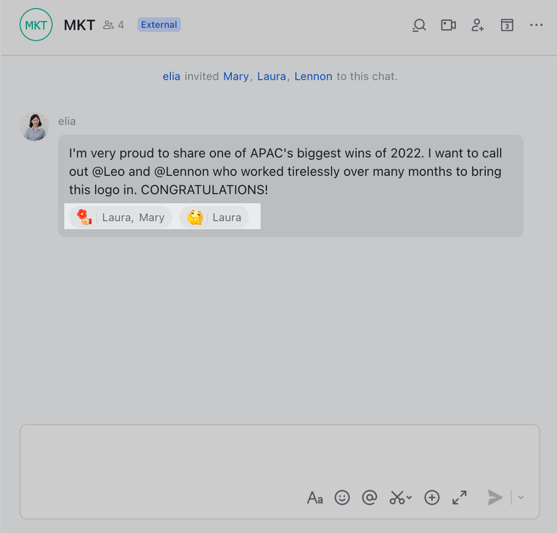 React To Messages Using Emojis