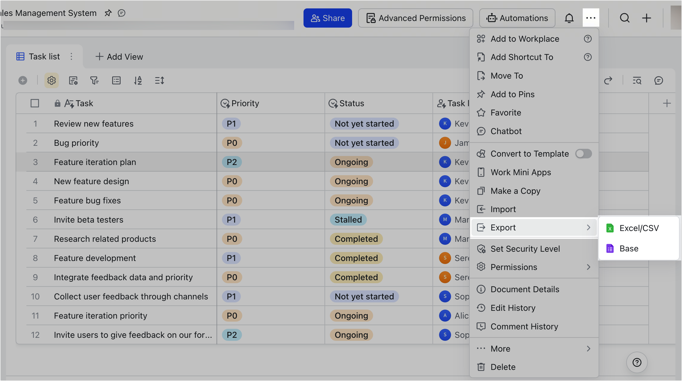 Import and export Base Import and export Base