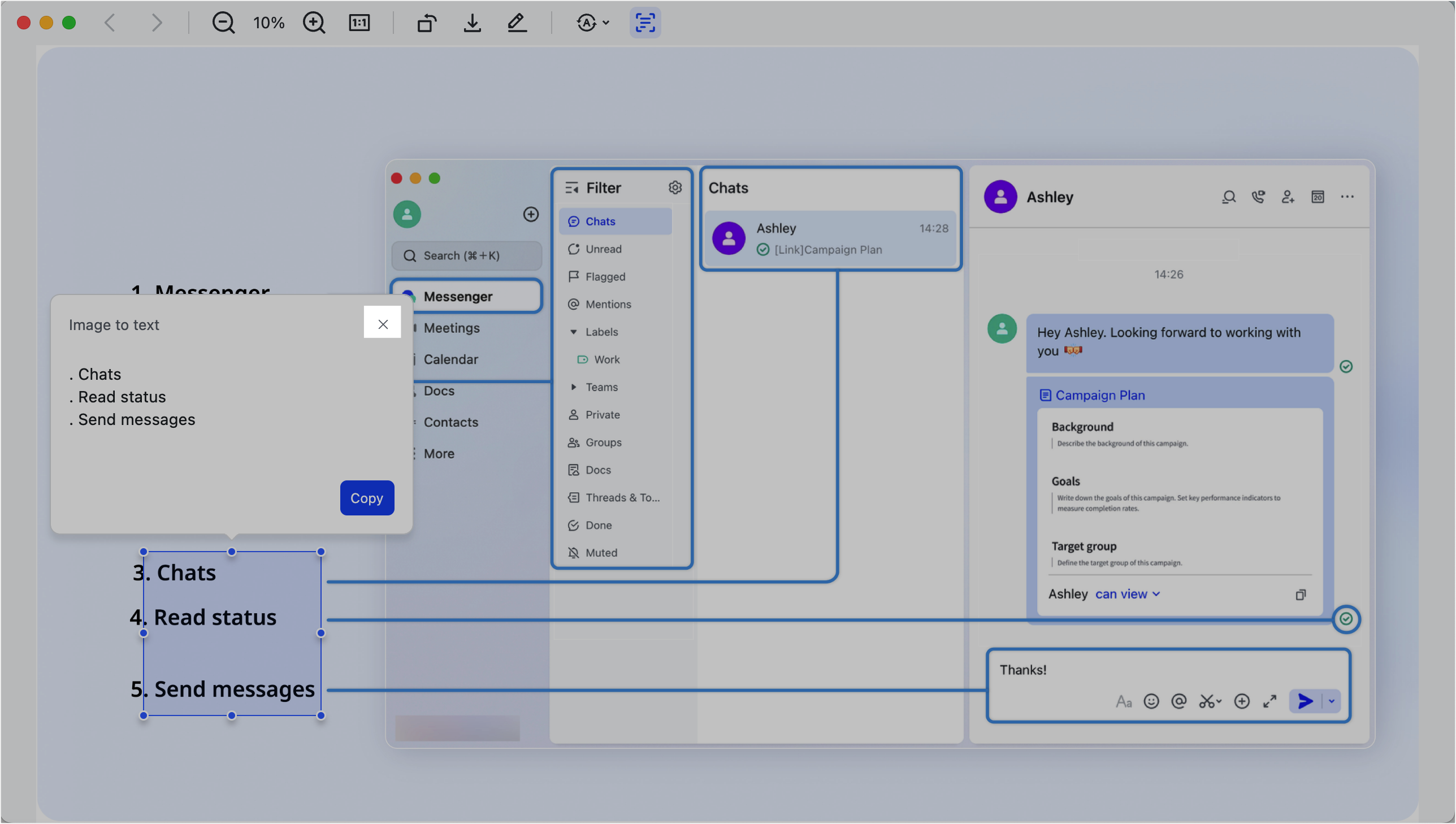 Extract text from an image